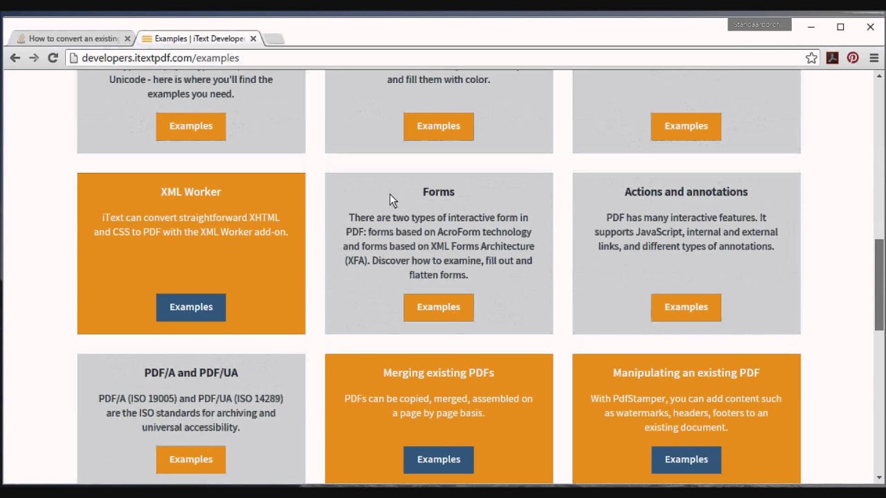 Stackoverflow and the iText web site