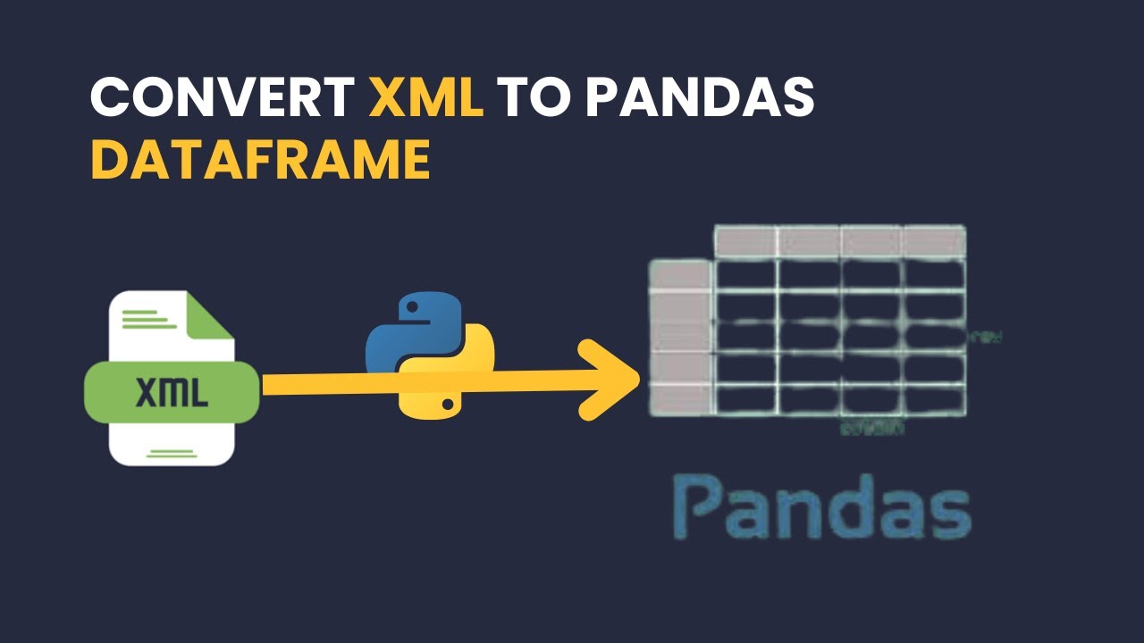 Convert XML to Pandas DataFrame in Python