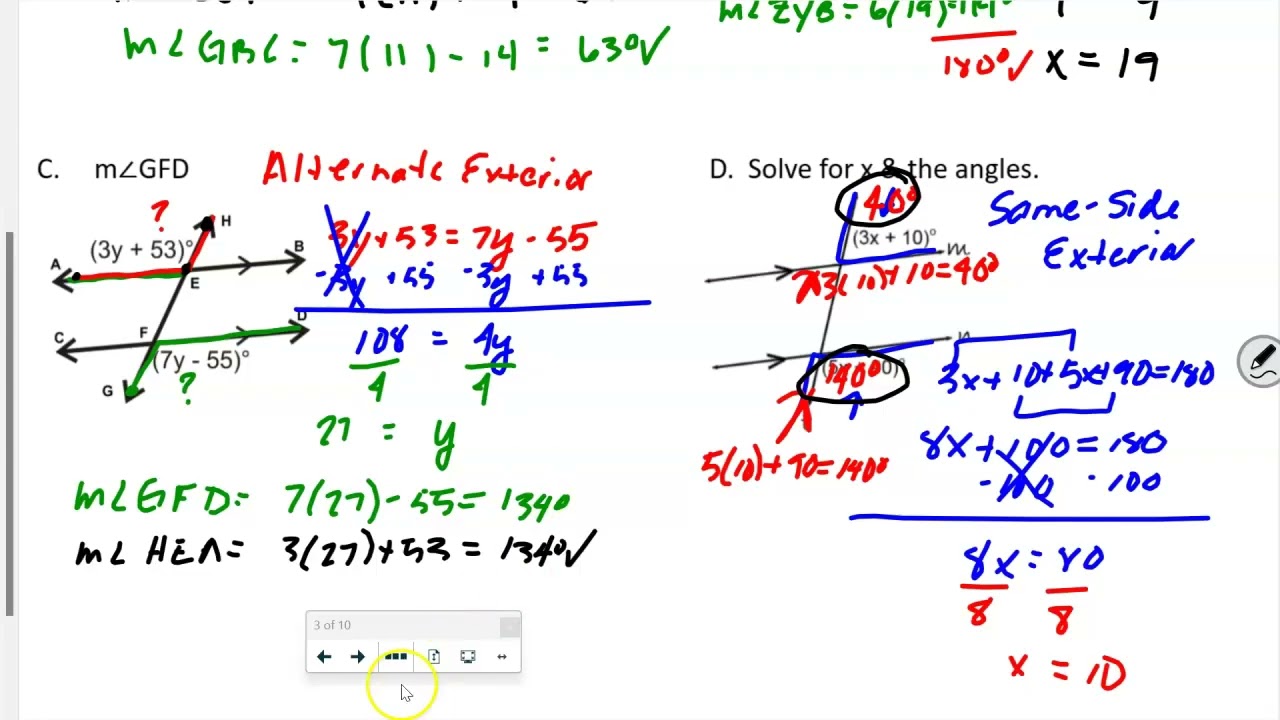 Geometry Unit 2B Test Review