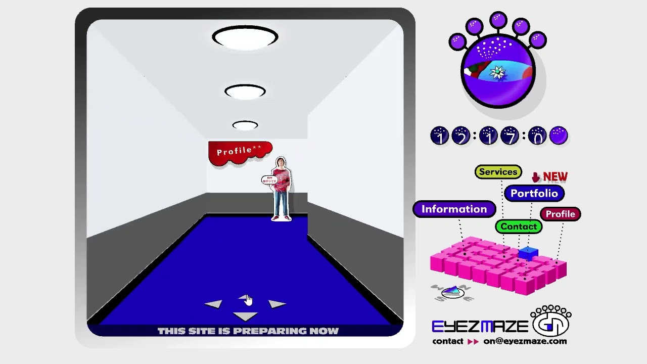 EYEZMAZE Flash Website in 2002