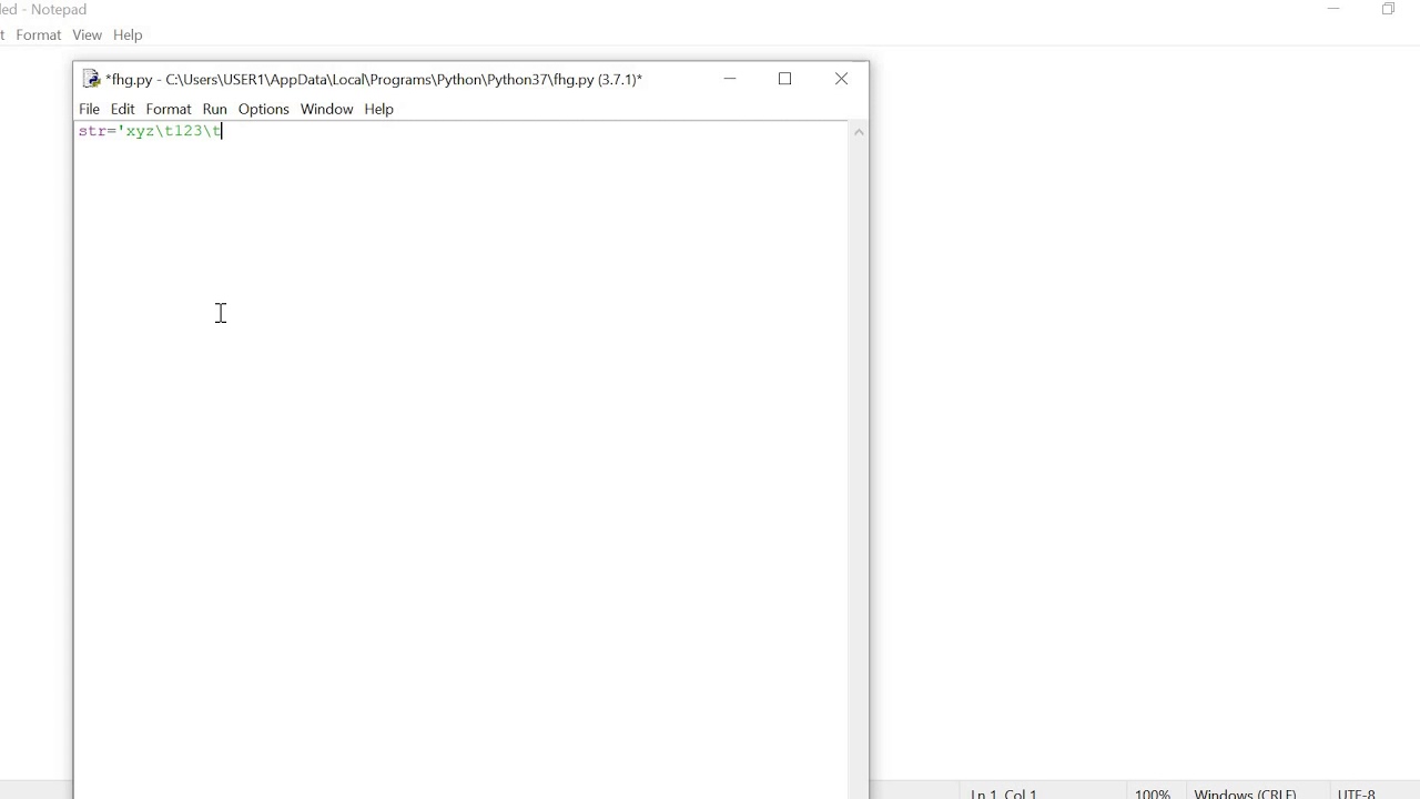 Python String - expandtabs( ) function Example code
