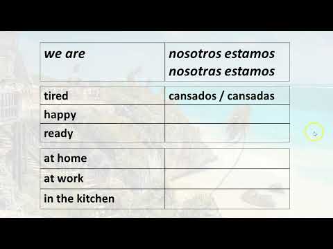0046 Easily Learn Spanish, WE ARE ESTAMOS