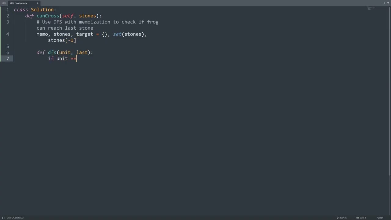 Leetcode 403. Frog Jump in Python | Python Leetcode | Python Coding Tutorial | Python Coding ASMR