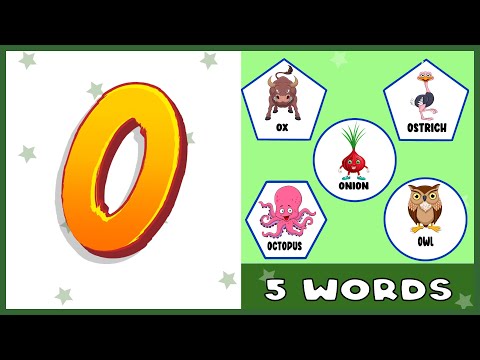 5 Words From O | Words That Start With Letter O For Kids | O Words Vocabulary | Kids Learning Video