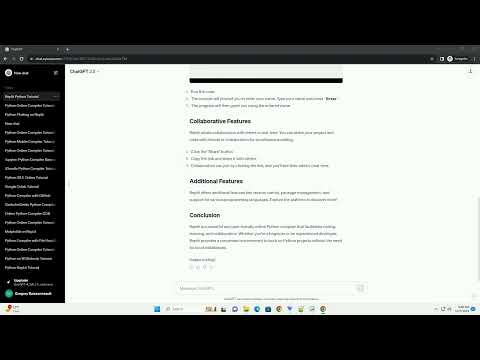 python online compiler replit