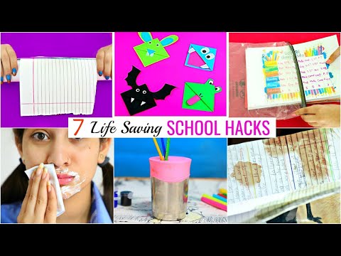 7 LIFE Saving SCHOOL Hacks for Students/Teenagers | #Budgets #Roleplay #Sketch #Anaysa