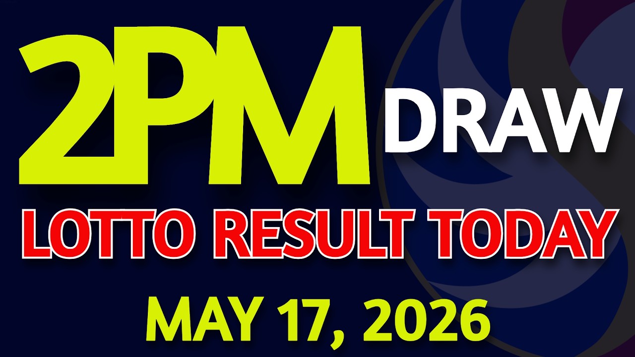 2pm Lotto Result Today May 17, 2026 Swertres Ez2 PCSO