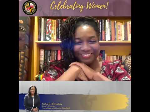 Celebrating Women State's Attorney Aisha Braveboy chats with NKechi Taifa