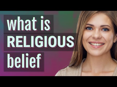 Religious belief | meaning of Religious belief