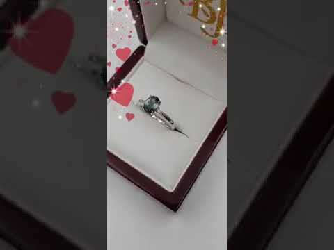 Parti Sapphire, meaning bi-colour and diamond engagement ring - Burgundy Bespoke Jewellers