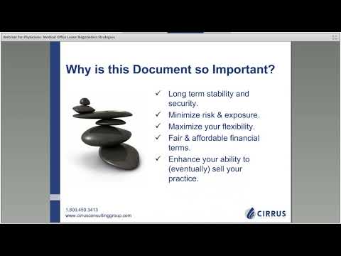 Webinar: Negotiating the Terms and Rent in Your Medical Office Lease | Cirrus Consulting Group