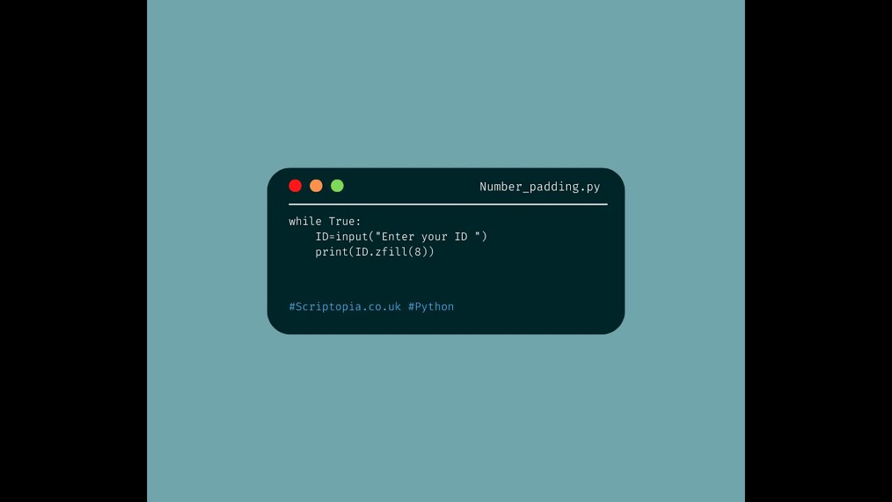 Python Strings - Add padding to a string