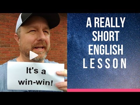 Meaning of IT'S A WIN-WIN - A Really Short English Lesson with Subtitles