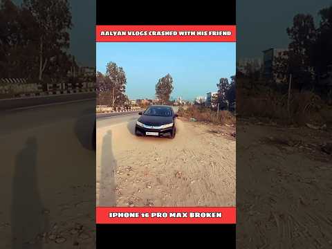 Aalyan vlogs crashed with his friend | Drift gone wrong #shorts