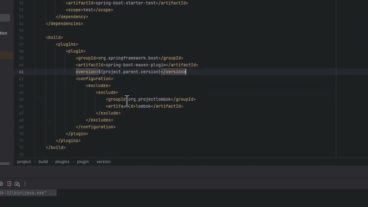 Plugin 'org.springframework.boot:spring-boot-maven-plugin:' not found