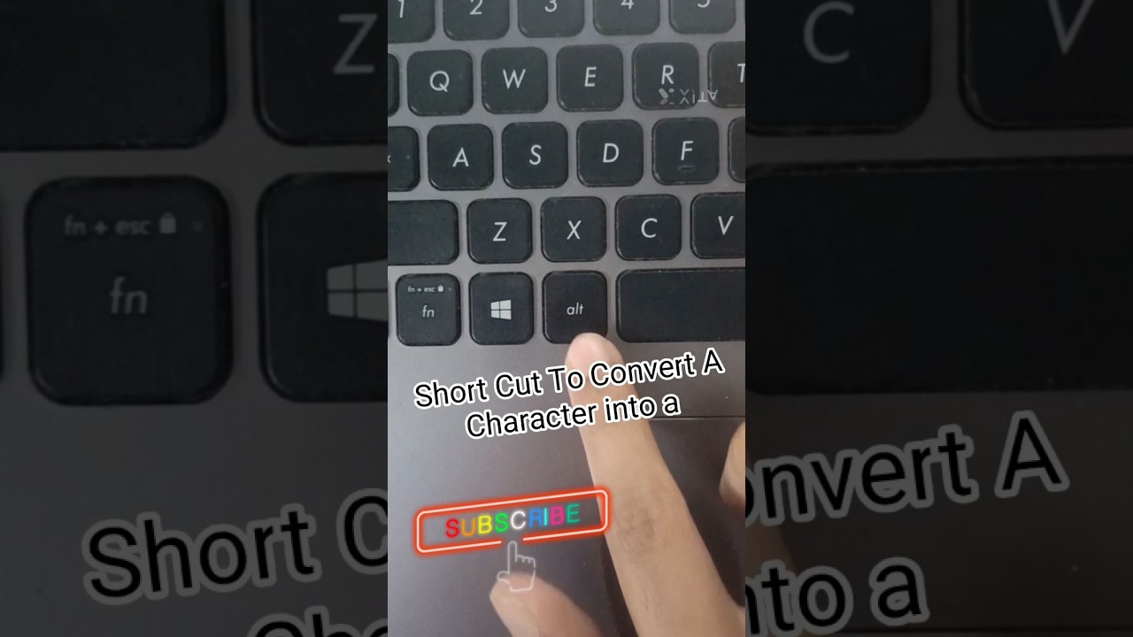 Short Cut To Convert A Character into An Unicode | #26 | #shorts #shortcuts