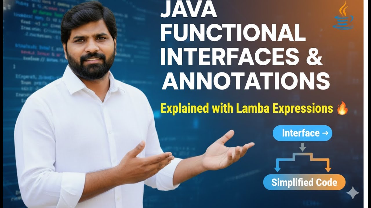 Java Functional Interfaces and Annotations Explained | Lambda Expressions Made Easy