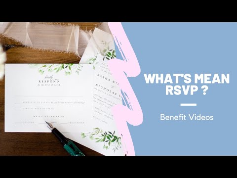 What's Mean RSVP ?