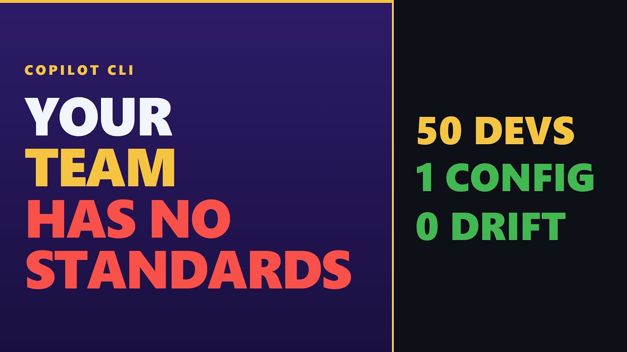 GitHub Copilot — One Config, 50 Developers: Team Setup