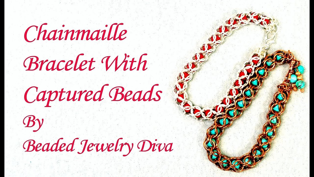 Beaded Chainmaille Bracelet - Beaded Chain Maille Tutorial