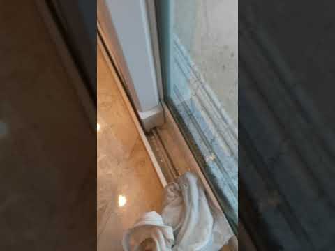 PGT sliding door splashing during rain. Poor design