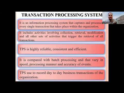 Transaction Processing System (TPS)