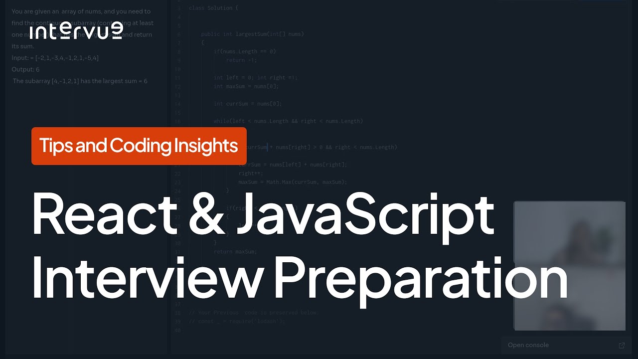 React & JavaScript Interview Preparation: Tips and Coding Insights