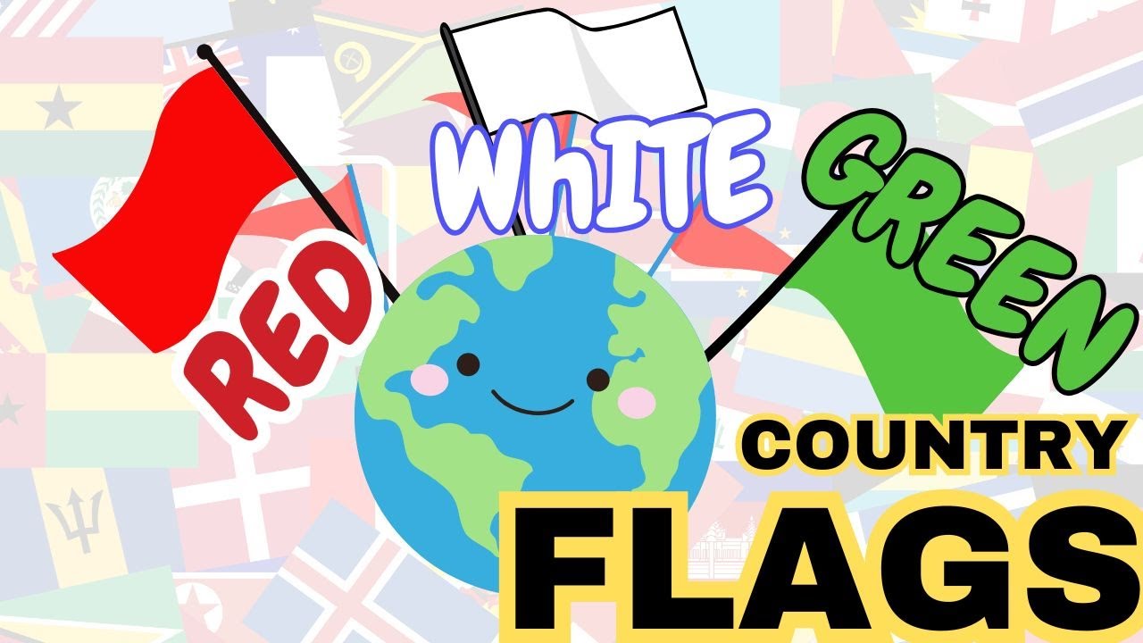 Red, White & Green Flags 🌍 | Learn about Country Flags for Kids!