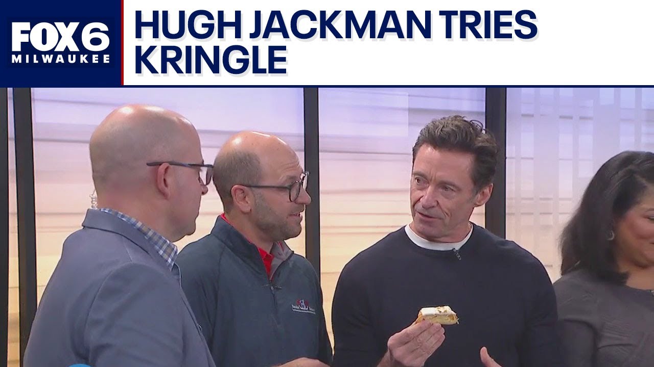 Hugh Jackman tries Kringle | FOX6 News Milwaukee