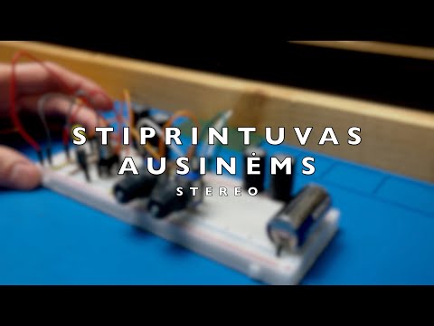 Stiprintuvas ausinėms. Pirma dalis