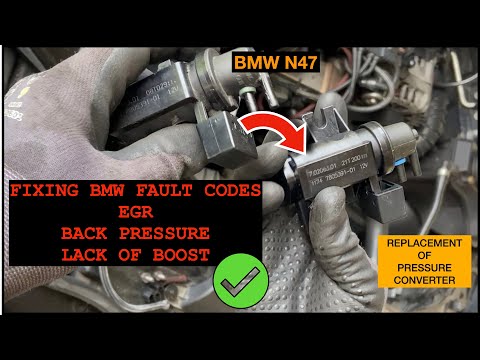 FIX BOOST / EGR / Back pressure issues - replacement of pressure converter!