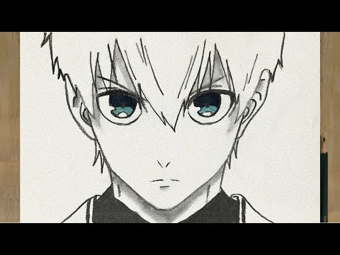 Simple & Easy Steps To Draw Isagi Face || Learn Easy Anime Drawing Techniques