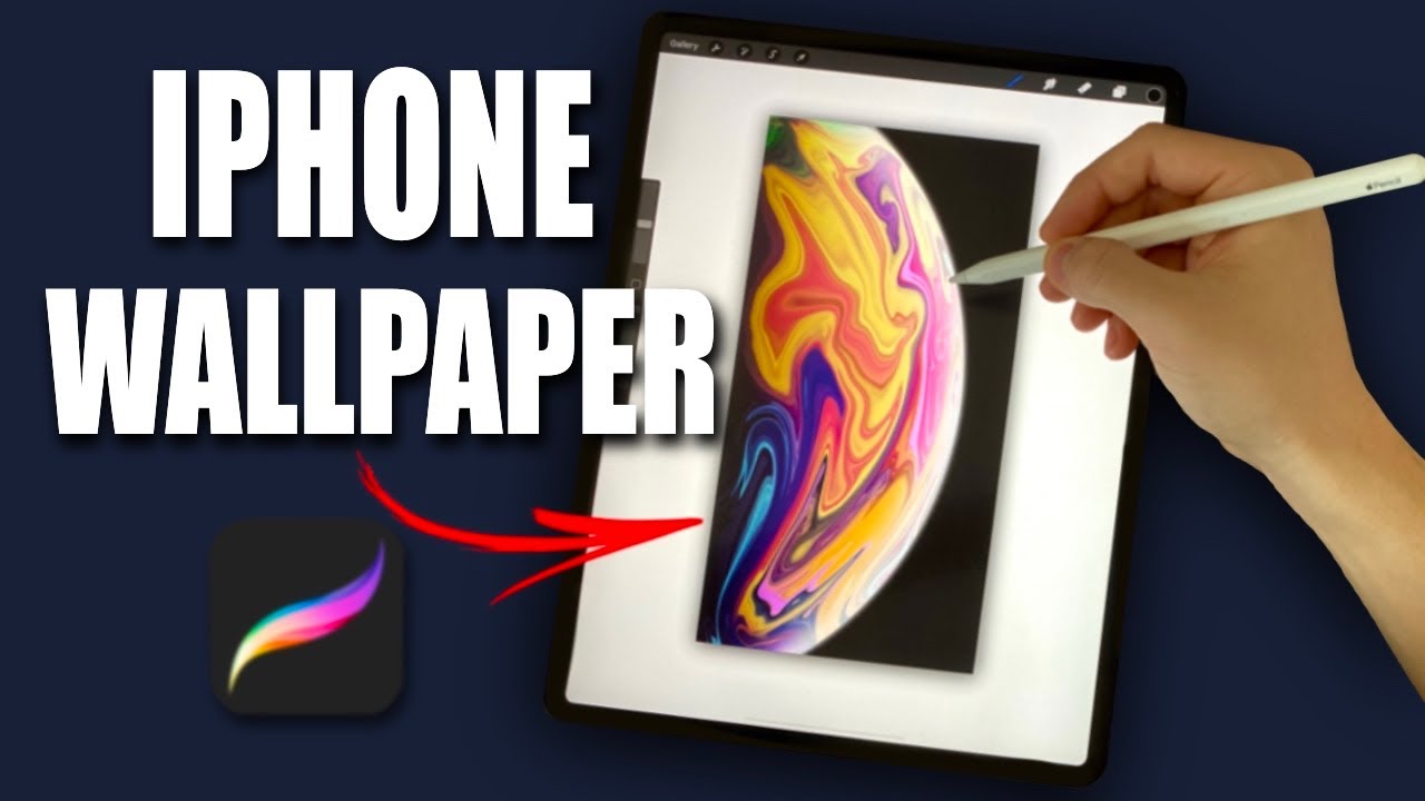 How To Make Apple “Planet Wallpaper” in Procreate (#shorts)