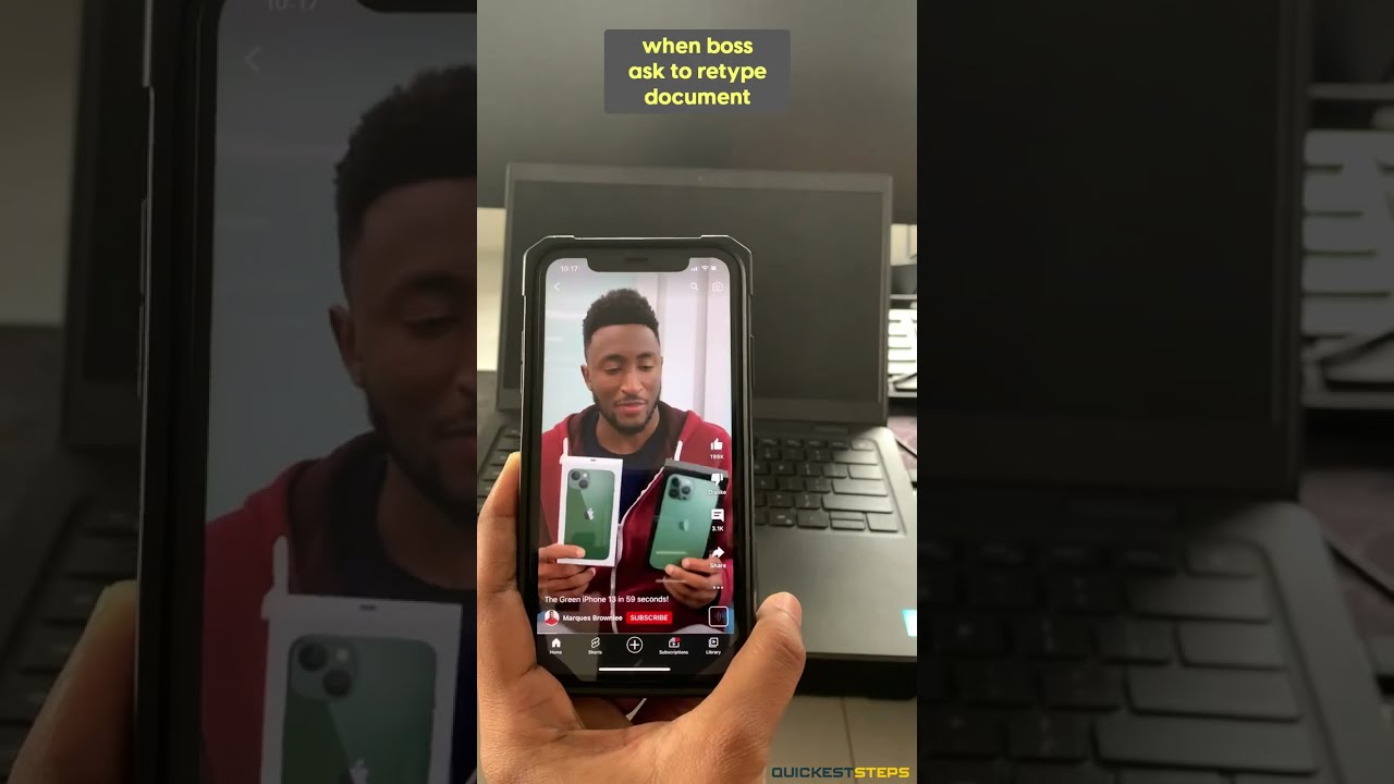 Fastest way to retype document #shorts #iphone #shortsvideo