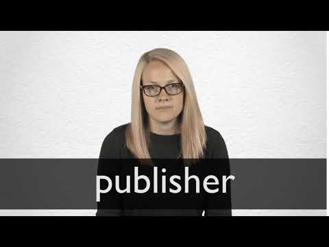 PUBLISHER definition and meaning | Collins English Dictionary