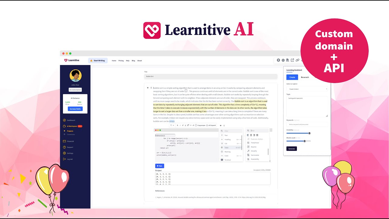 Learnitive: The most amazing AI-writer. How it works?