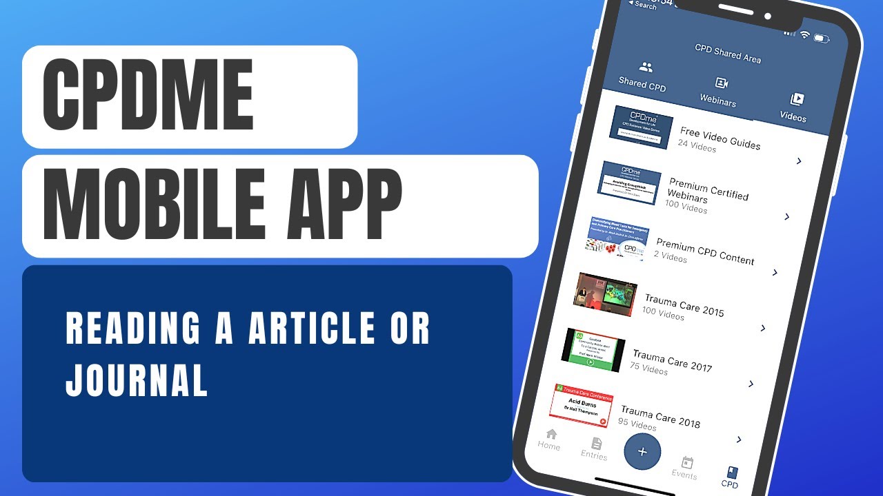 Reading a Article or Journal - CPD Portfolio Building Guide