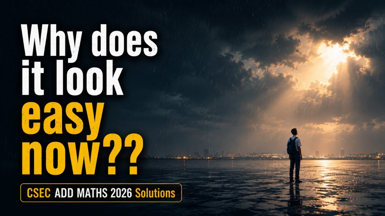 2026 PAPER 2 CSEC ADD MATHS SOLUTION