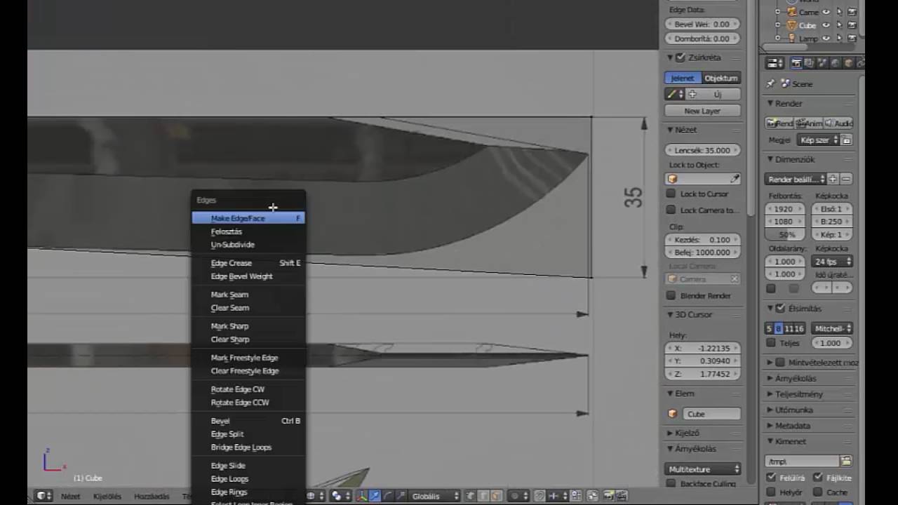 Blender Modelling |Knife| #1