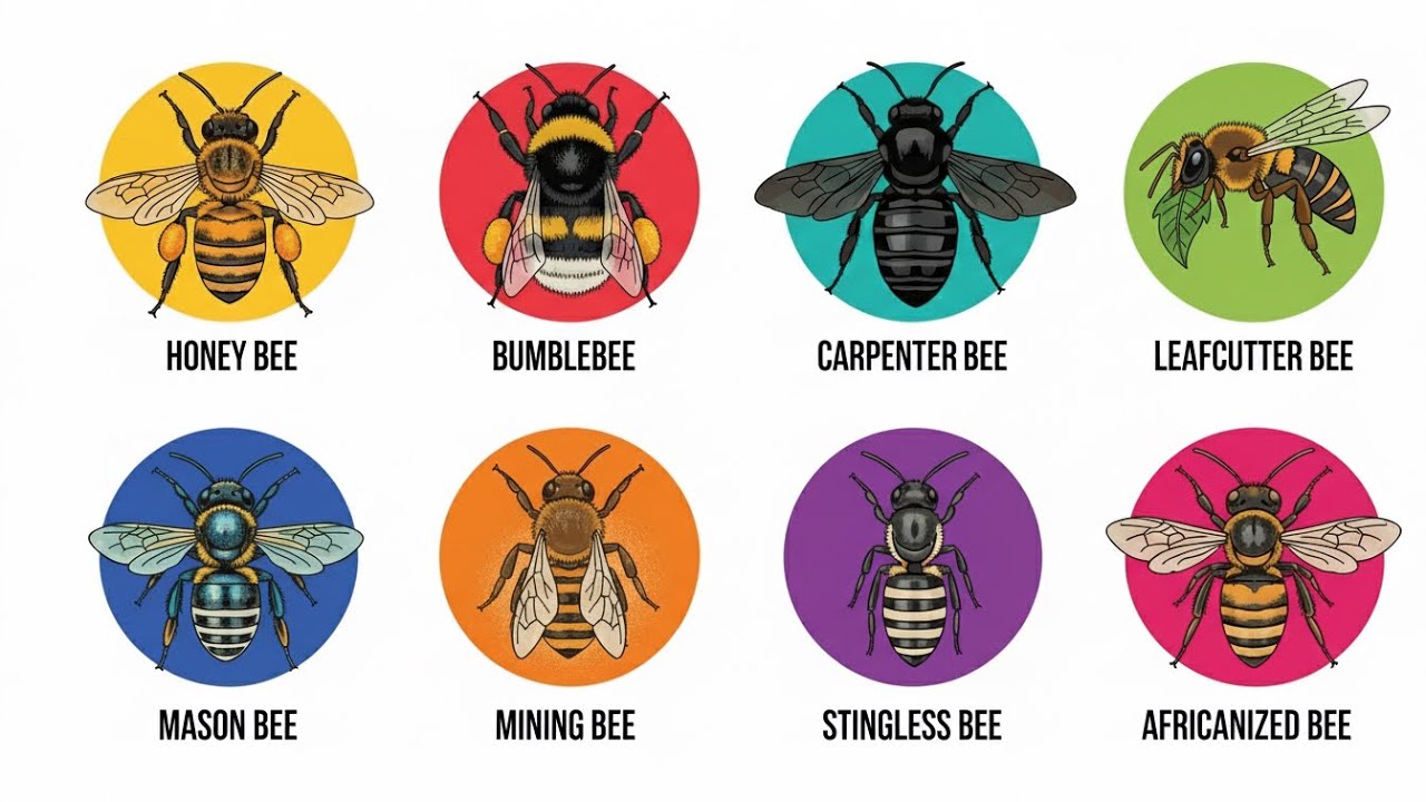 Every Type of Bee 🐝 Species Explained |