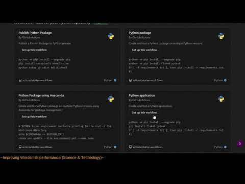Improving Wordsmith performance