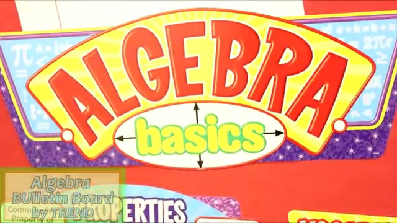 Algebra Basics Bulletin Board Set by TREND T-8256