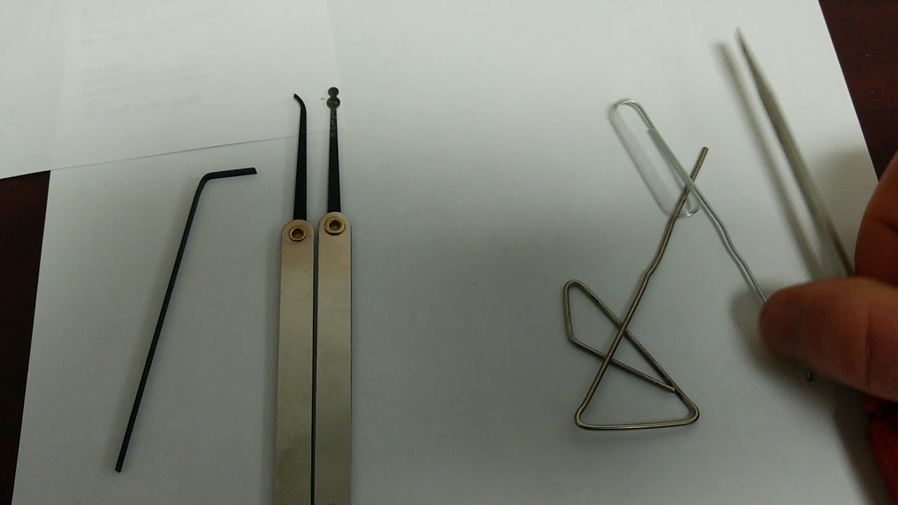 Making Lockpicks From Paperclips