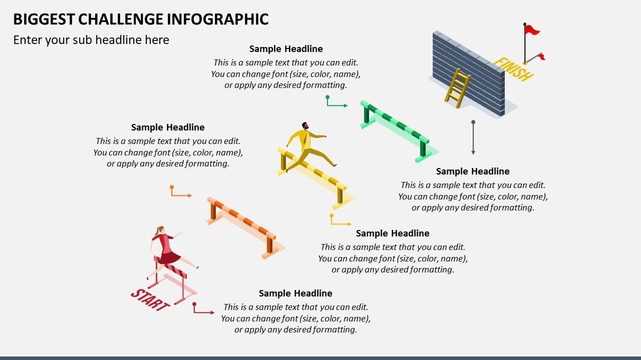 Biggest Challenge Infographic animated PPT Slides
