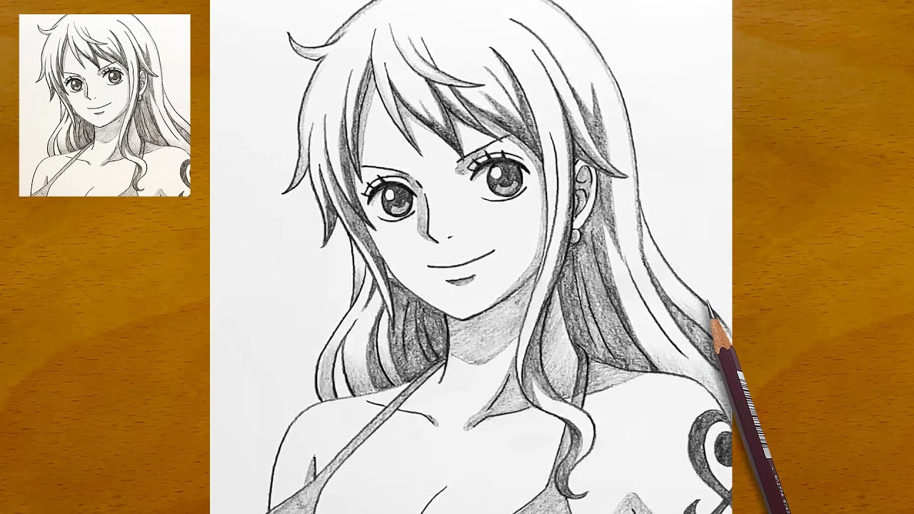How to Draw Nami Step by Step | Easy One Piece Drawing Tutorial