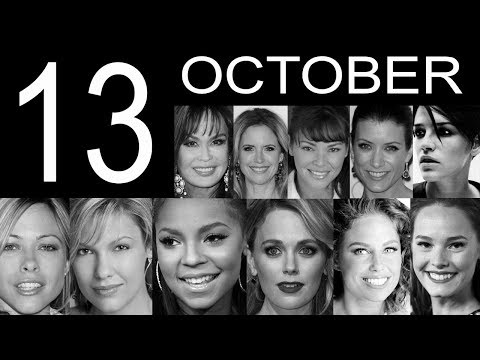 October 13 Famous BirthDays People Celebrities