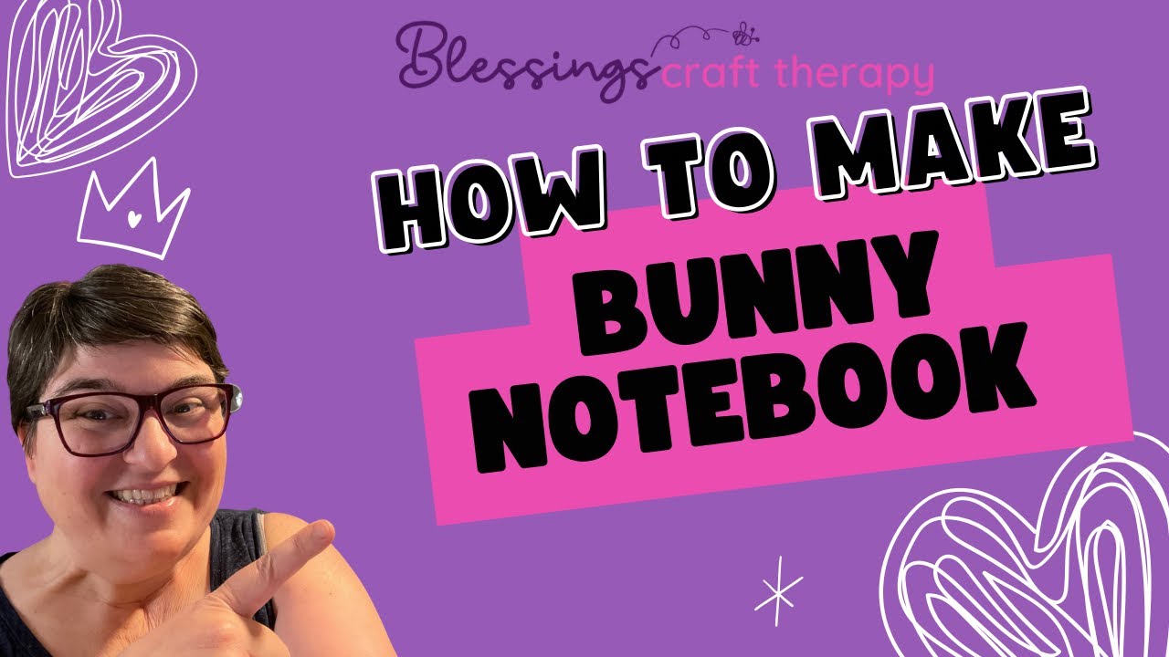 Hoppily Ever After: DIY Bunny Notebook Tutorial to Make Your Notes Adorable! @blessingscrafttherapy