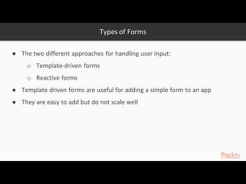 Learn Modern Web Design Patterns in Angular 8 Introduction to Forms | packtpub com - Mind Luster