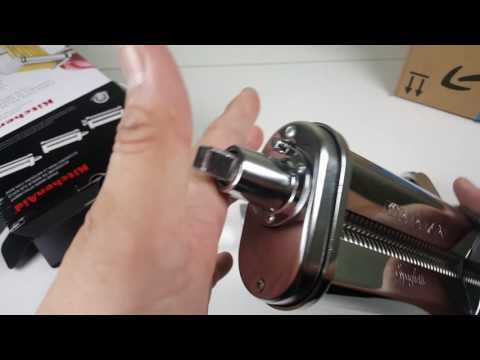 Kitchen Aid attachment pasta maker set unboxing.