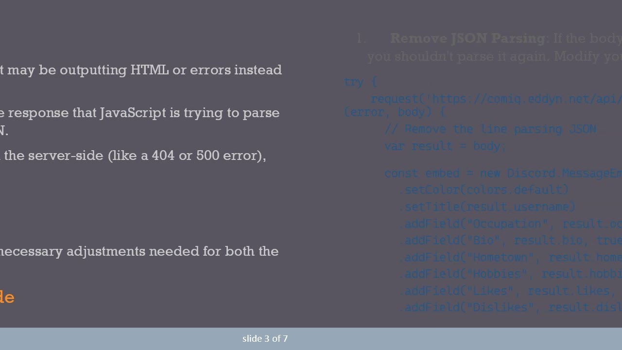 Resolving SyntaxError: Unexpected token   in JSON with PHP and JavaScript API Calls